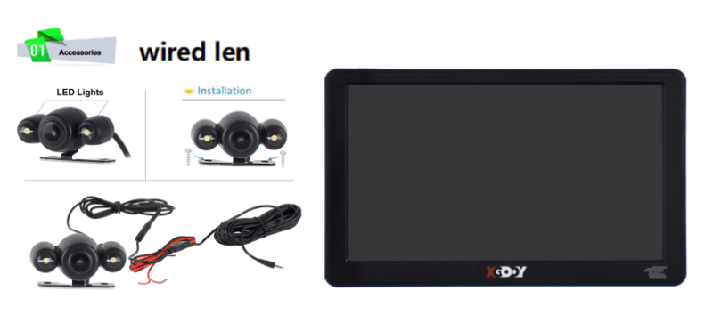 XGODY 7-inch GPS Truck Navigator, Easy Raed Touchscreen Display, Custom ...